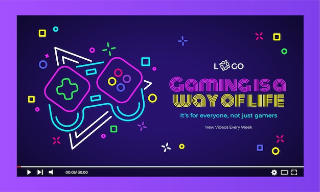 Vibrant Neon Gaming Controller Celebrates Gaming as a Way of Life ...