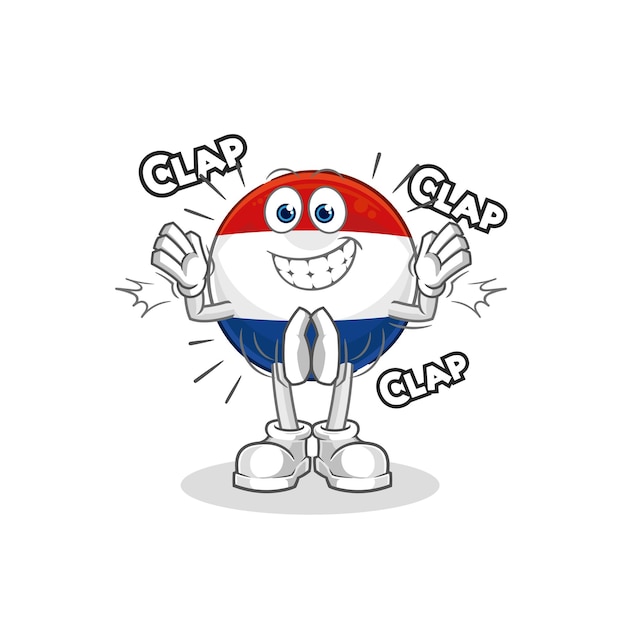 Cheerful Cartoon Character Clapping Enthusiastically | Jiffy Designs
