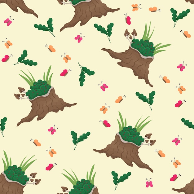 Festive Woodland Creatures and Foliage Pattern | Jiffy Designs