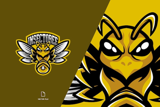 Fierce Insect Mascot Logo with Intimidating Gaze | Jiffy Designs