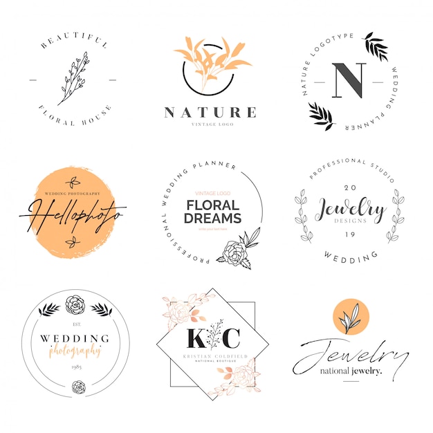 Elegant Floral Emblems and Botanical Insignia Collection | Jiffy Designs