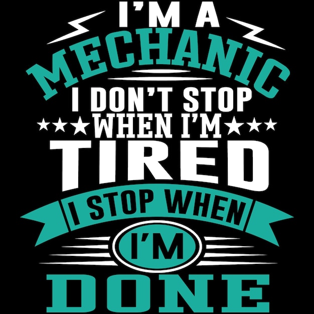 Inspiring Mechanic's Motivational Slogan with Bold Typography | Jiffy ...