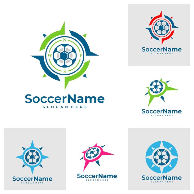 Vibrant Soccer-Inspired Logo Collection with Captivating Designs ...