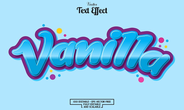 Vibrant and Playful Vanilla Text with Colorful Bubbles | Jiffy Designs