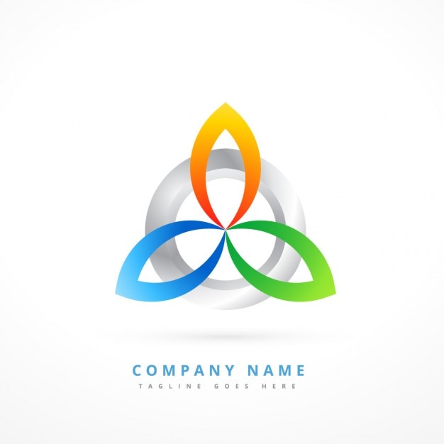 Vibrant Interlocked Rings Logo with Company Tagline | Jiffy Designs