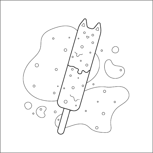 Whimsical Popsicle Silhouette with Playful Polka Dots | Jiffy Designs