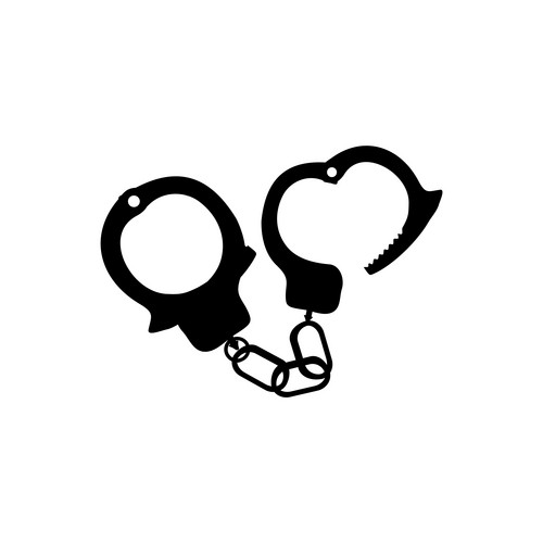 Handcuffs Silhouette | Jiffy Designs