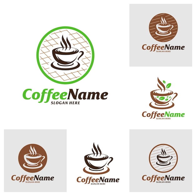 Vibrant Coffee-Themed Logo Collection with Diverse Designs | Jiffy Designs