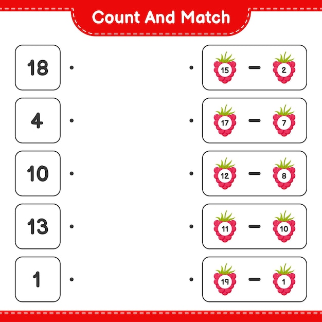 Vibrant Strawberry Counting and Matching Game | Jiffy Designs
