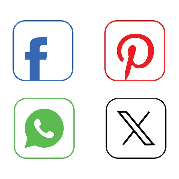 Iconic Social Media Platform Logos in Vibrant Colors | Jiffy Designs