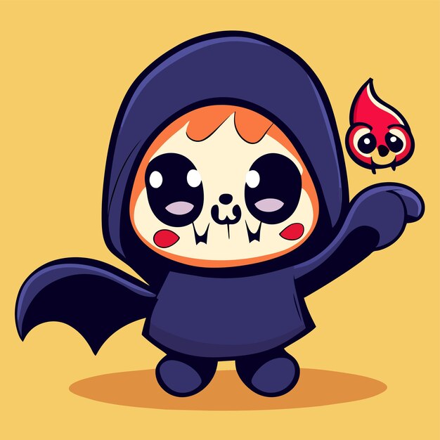 Adorable Hooded Creature with Friendly Expressions | Jiffy Designs