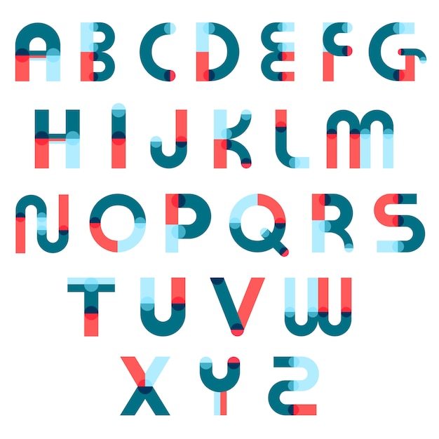 Vibrant Retro-Inspired Alphabet Graphic Design | Jiffy Designs