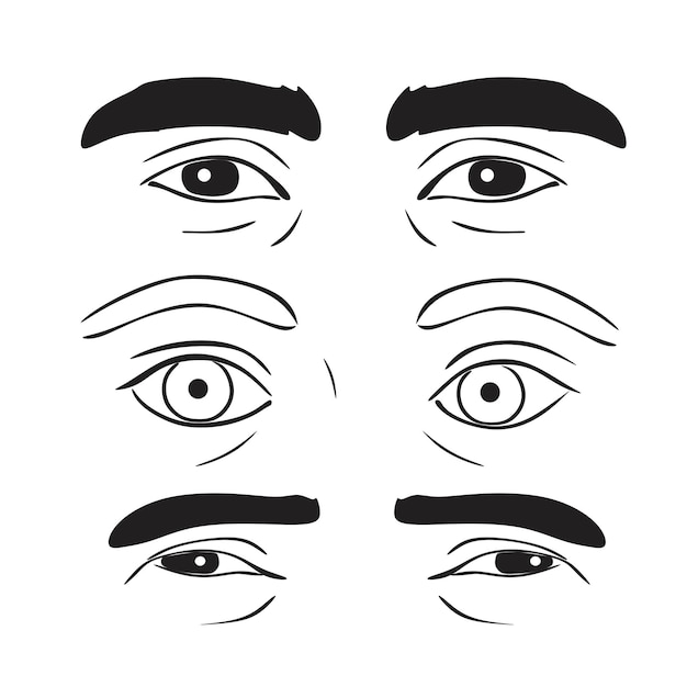 Diverse Collection of Stylized Eye Icons for Versatile Design | Jiffy ...