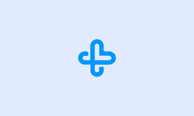 Minimalist Blue Cross Symbol on Light Blue Background | Jiffy Designs