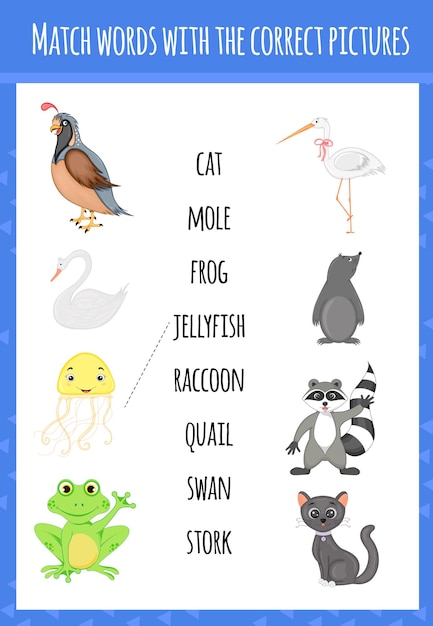 Charming Wildlife Matching Game for Learning | Jiffy Designs