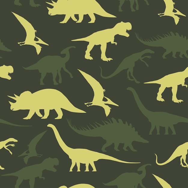 Prehistoric Prowlers: Dino Camo Silhouettes | Jiffy Designs