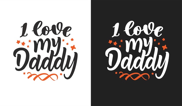 Heartfelt Lettering Design Celebrating Daddy's Love | Jiffy Designs