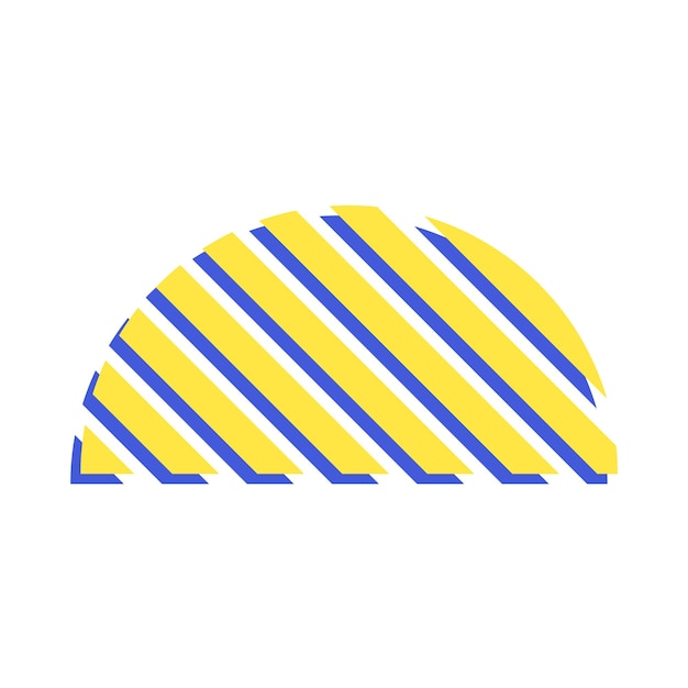 Vibrant Striped Half-Circle Geometric Pattern | Jiffy Designs
