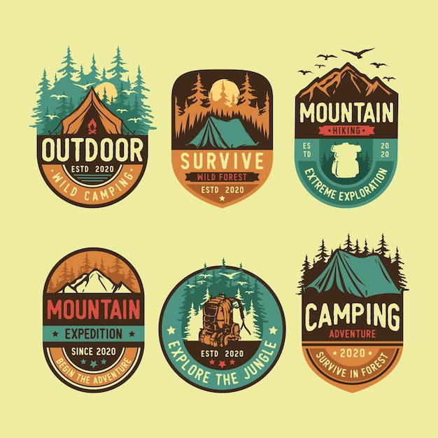 Captivating Collection of Outdoor Adventure Emblems and Patches | Jiffy ...