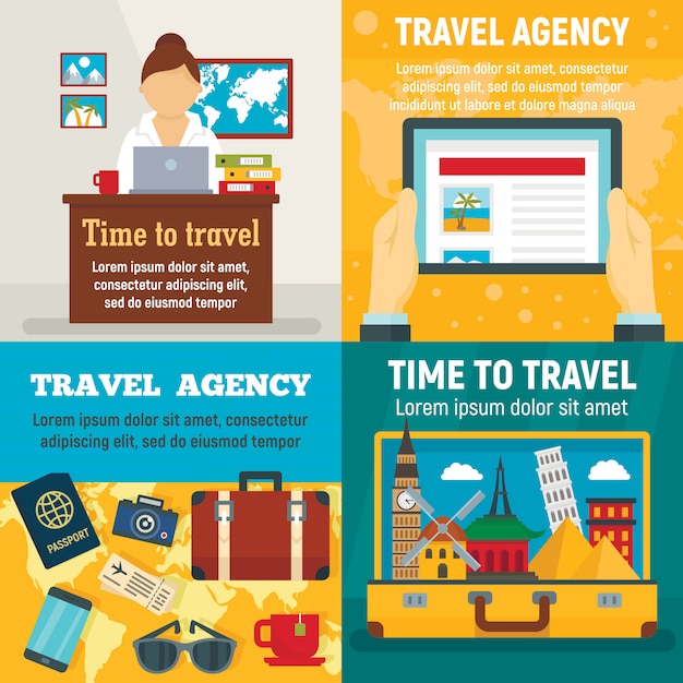 Vibrant Travel Agency Collection with Diverse Visual Elements | Jiffy ...
