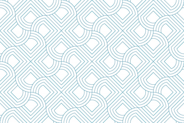 Elegant Geometric Pattern of Interlocking Curves | Jiffy Designs