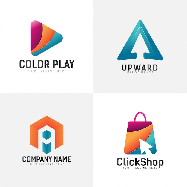Vibrant Geometric Shapes in Dynamic Color Palette | Jiffy Designs