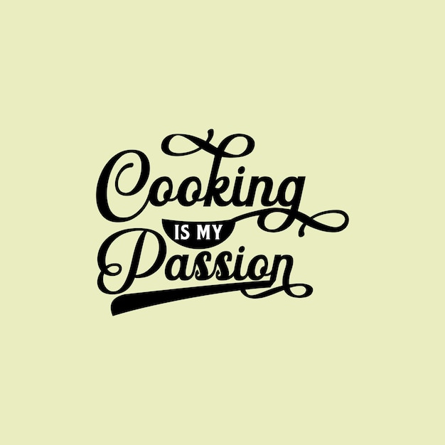 Cooking Passion: Handwritten Script with Elegant Flourishes | Jiffy Designs
