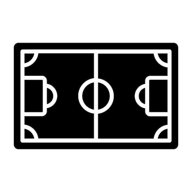 Striking Soccer Field Graphic in Monochrome Elegance | Jiffy Designs