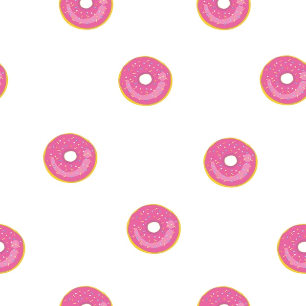 Delectable Donut Delight: A Vibrant Pattern of Sugary Treats | Jiffy ...