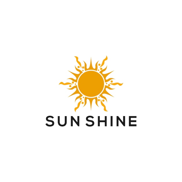Radiant Sun Symbol: Bright and Vibrant Emblem | Jiffy Designs
