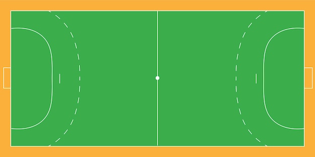 Vibrant Soccer Field with Centered Midfield Marker | Jiffy Designs