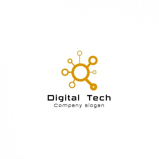 Digital Tech Company Logo with Interconnected Circles | Jiffy Designs