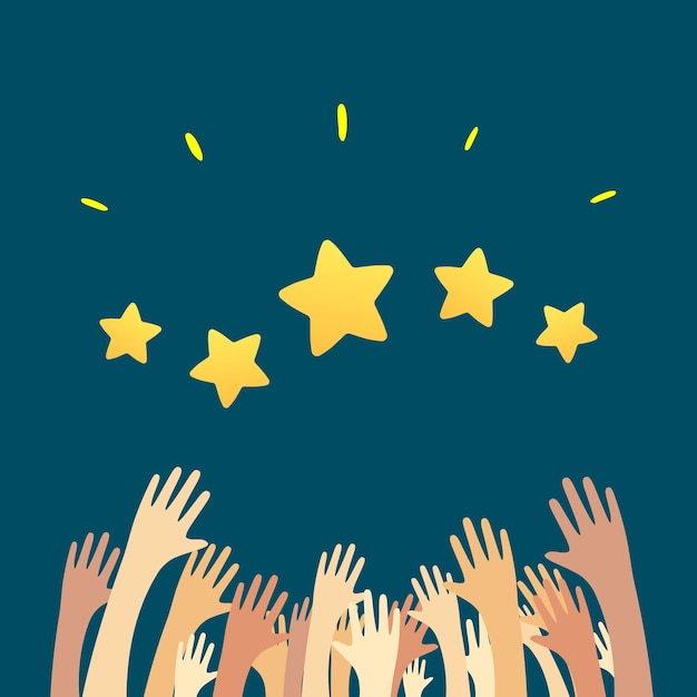 Reaching for the Stars: Hands Raised to Celebrate | Jiffy Designs