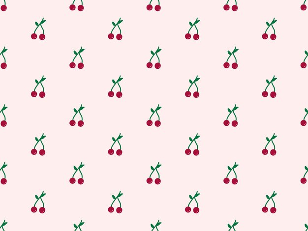 Delightful Cherry Motif Pattern in Red and Green | Jiffy Designs