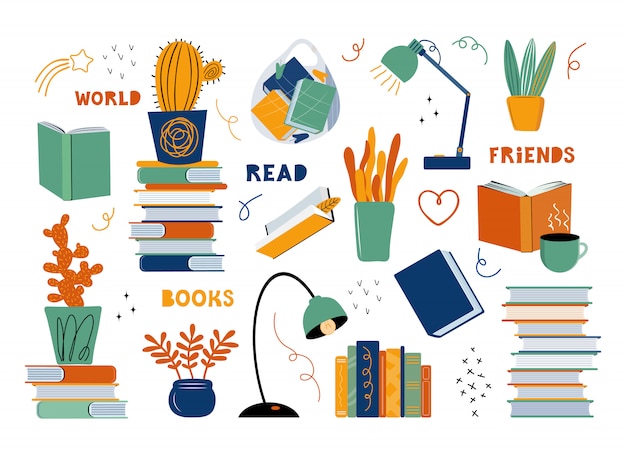 Vibrant Collection of Whimsical Book-Inspired Illustrations | Jiffy Designs