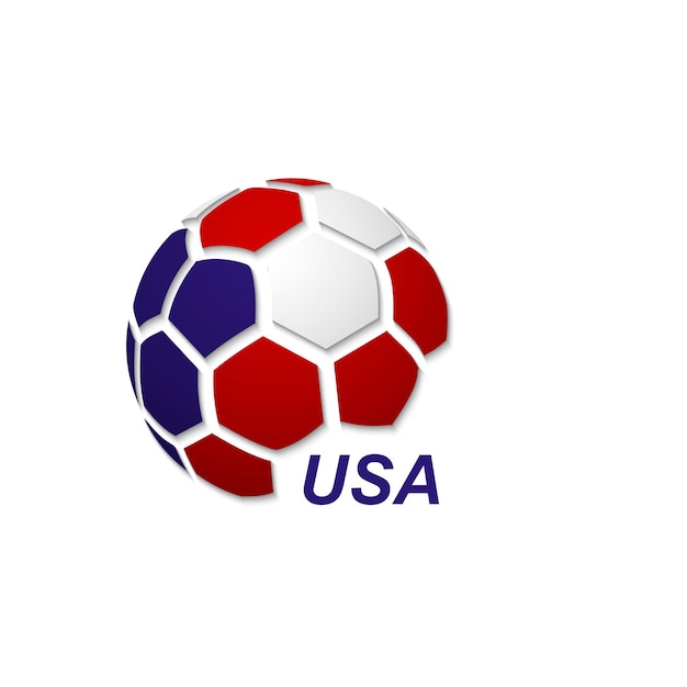 Vibrant USA Soccer Ball with Patriotic Colors | Jiffy Designs