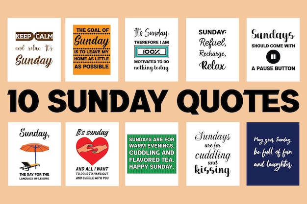 Inspiring Collection of 10 Sunday Motivational Quotes | Jiffy Designs