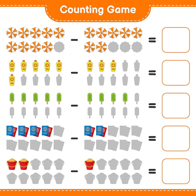 Engaging Counting Game with Vibrant Illustrations | Jiffy Designs