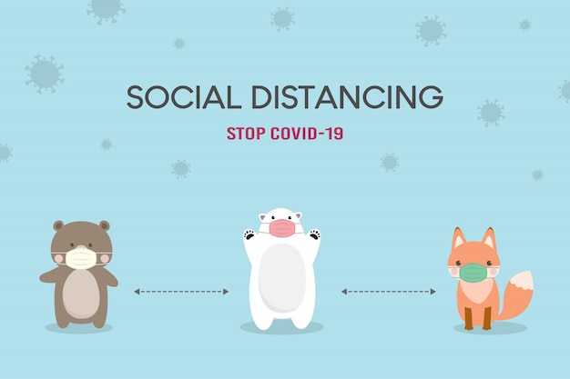 Cute Animals Practicing Social Distancing to Stop COVID-19 | Jiffy Designs