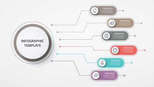 Minimalist Infographic Template with Vibrant Circular Elements | Jiffy ...
