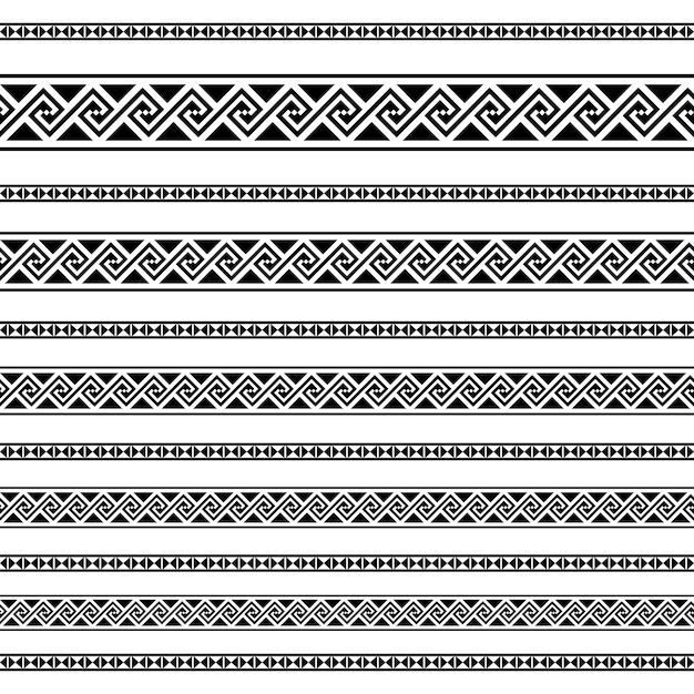 Striking Monochrome Tribal Pattern with Geometric Motifs | Jiffy Designs