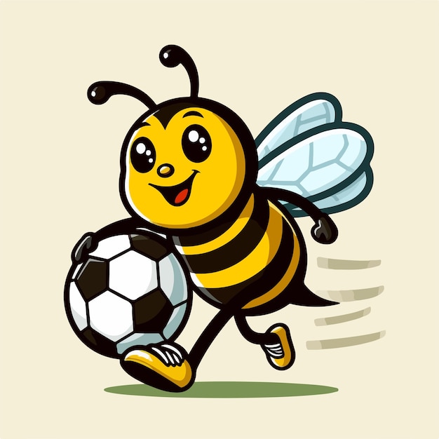 Buzzing Bee Kicks Its Way Through Soccer Field | Jiffy Designs