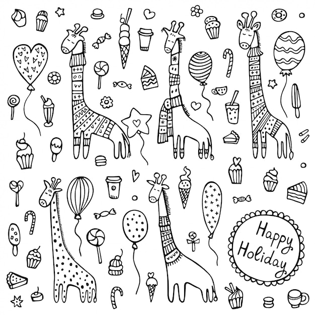 Delightful Doodles: A Whimsical Collection of Playful Icons and ...