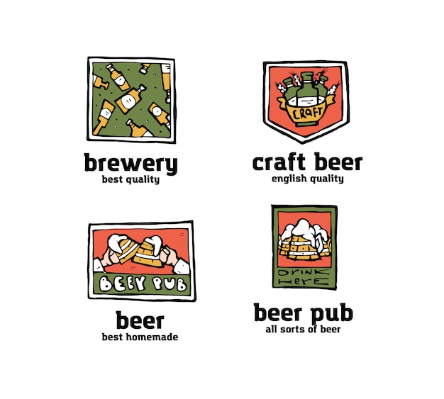 Vibrant Collection of Craft Beer Logos and Emblems | Jiffy Designs