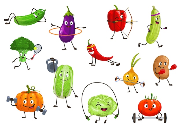 Playful Produce: A Vibrant Collection of Animated Fruits and Veggies ...