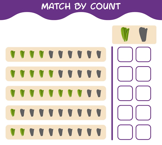 Vibrant Vegetable Match by Count Game | Jiffy Designs