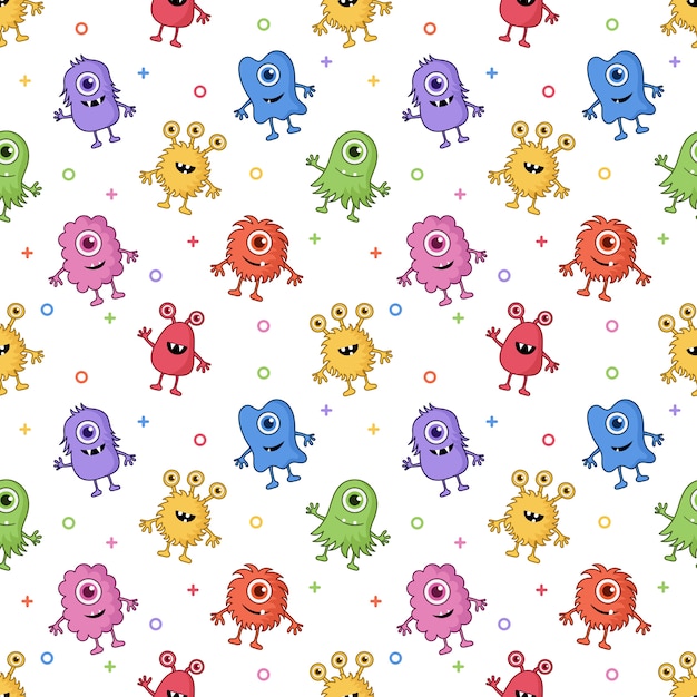 Colorful and Whimsical Monster Pattern | Jiffy Designs