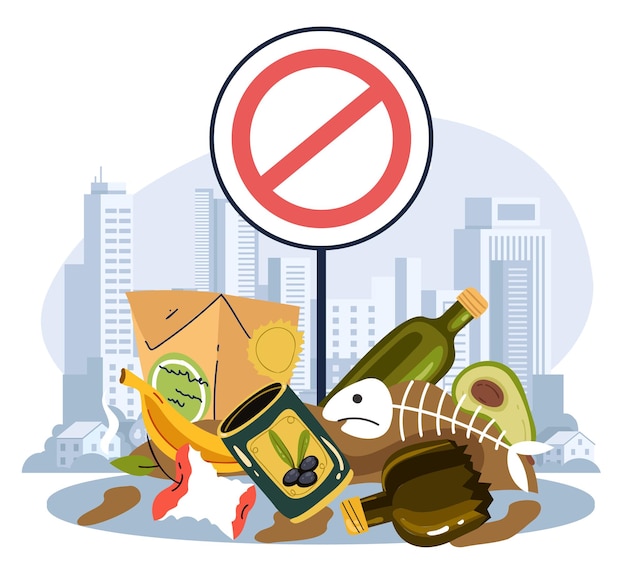 Prohibited Items Strewn in Urban Landscape | Jiffy Designs