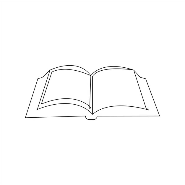 Elegant Open Book with Inviting Pages and Crisp Outlines | Jiffy Designs