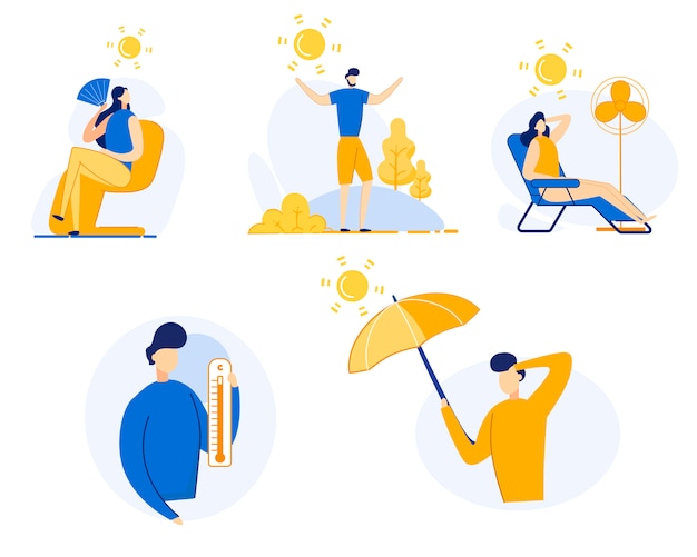 Vibrant Collection of Summer-Inspired Illustrations Depicting Sunny ...
